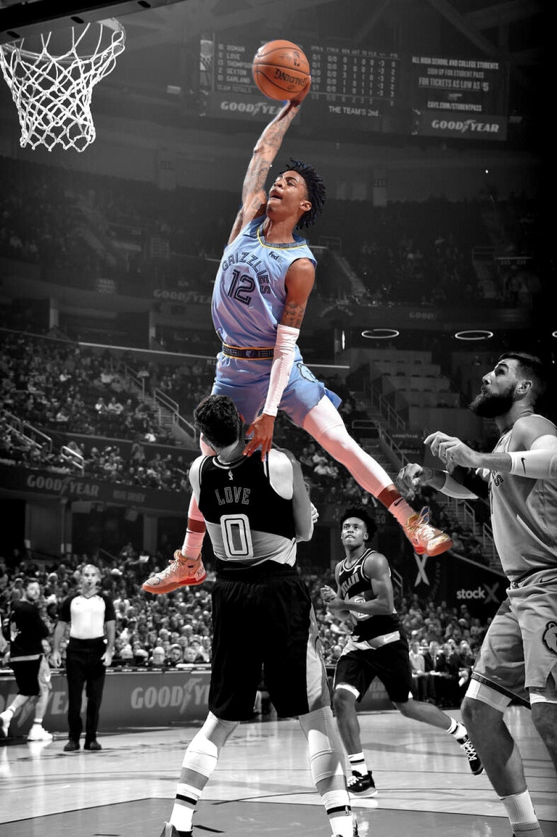 Ja Morant Printable Poster Memphis Grizzlies Sports Art - Etsy