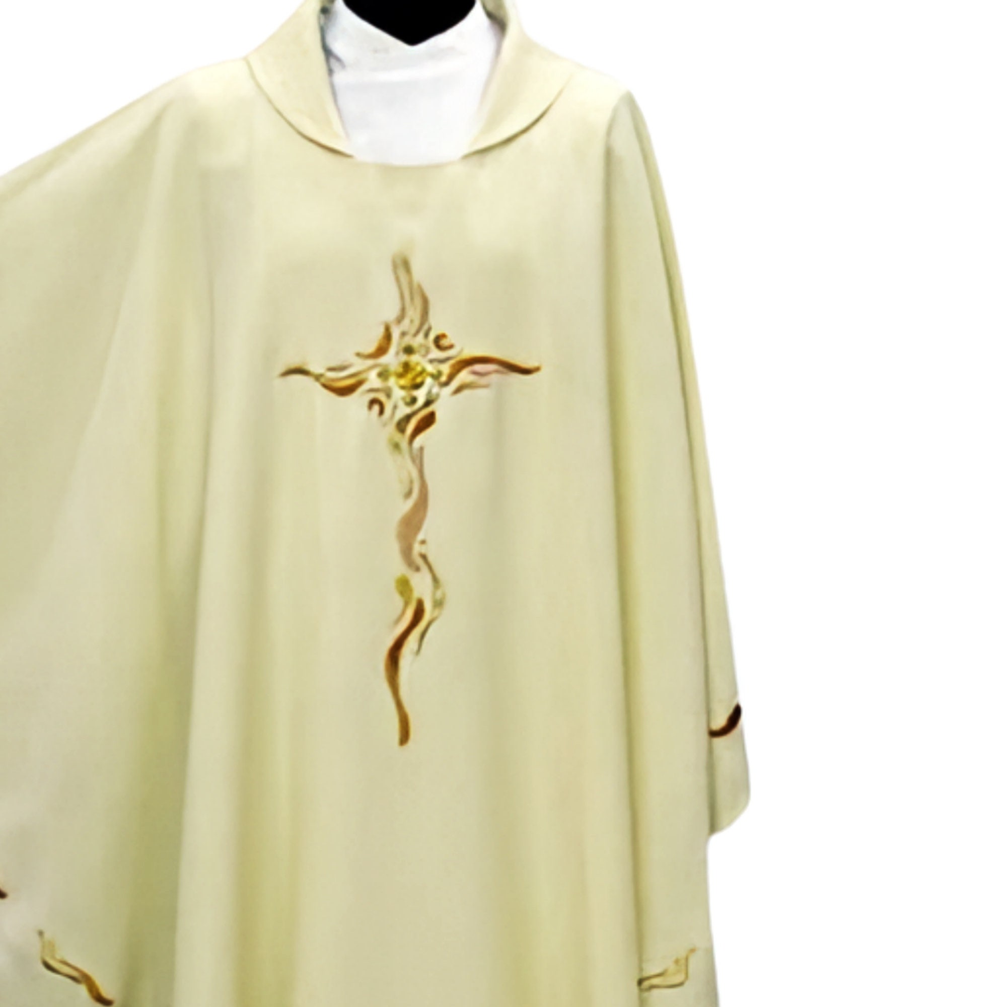 Whispering Ivory: Cream Chasuble for Serene Worship - Etsy