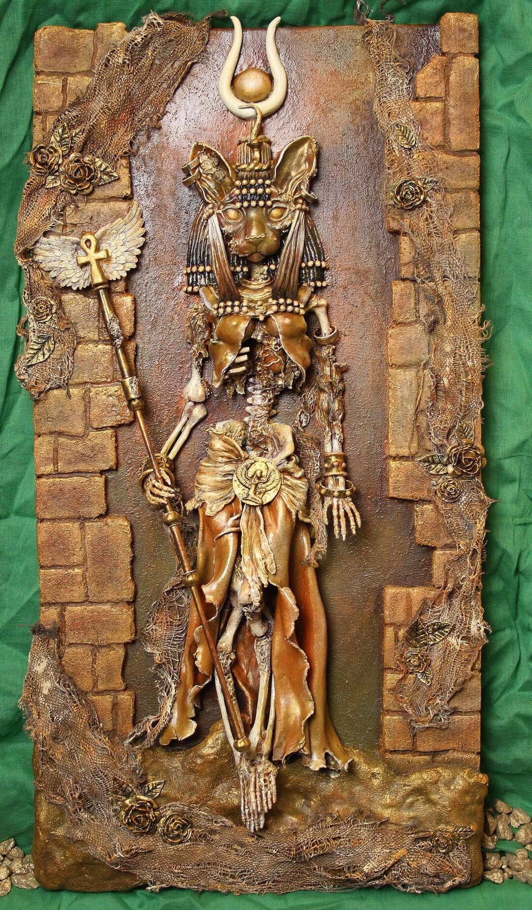 3D Painting, Bastet Mummy, Goddess of Ancient Egypt - Etsy