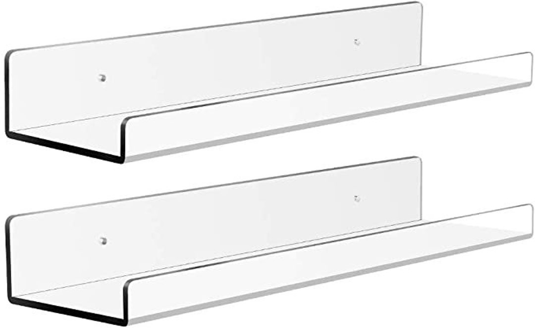 2 Transparent Acrylic Shelves for the Wall Decoration - Etsy
