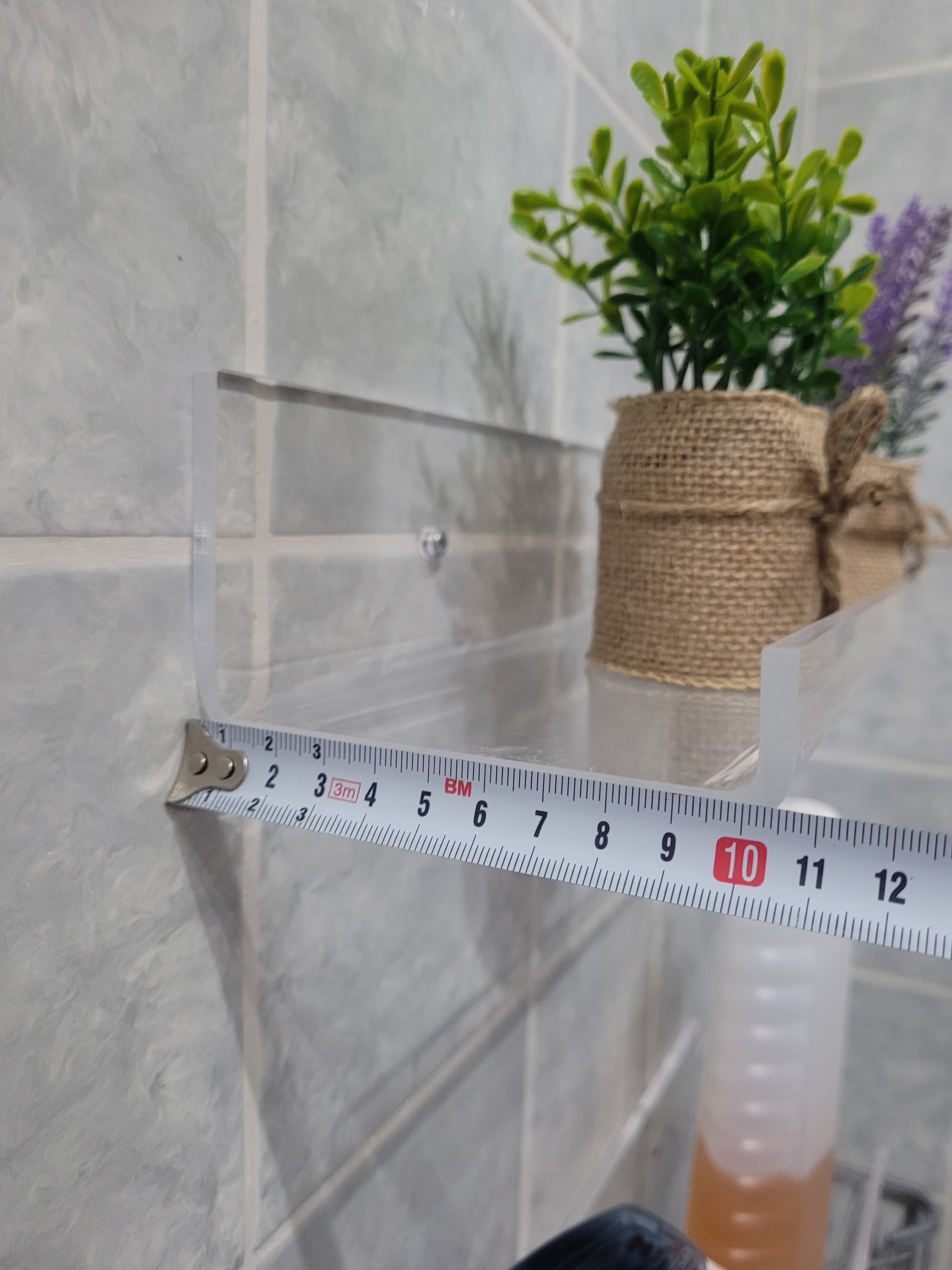 2 Transparent Acrylic Shelves for the Wall Decoration - Etsy