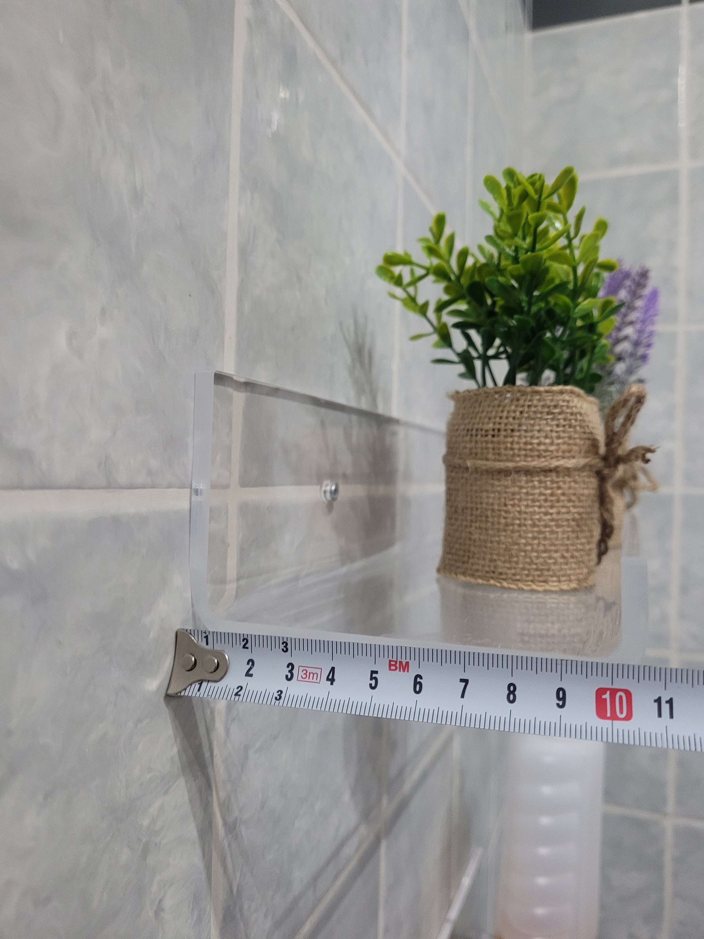 2 Transparent Acrylic Shelves for the Wall Decoration - Etsy