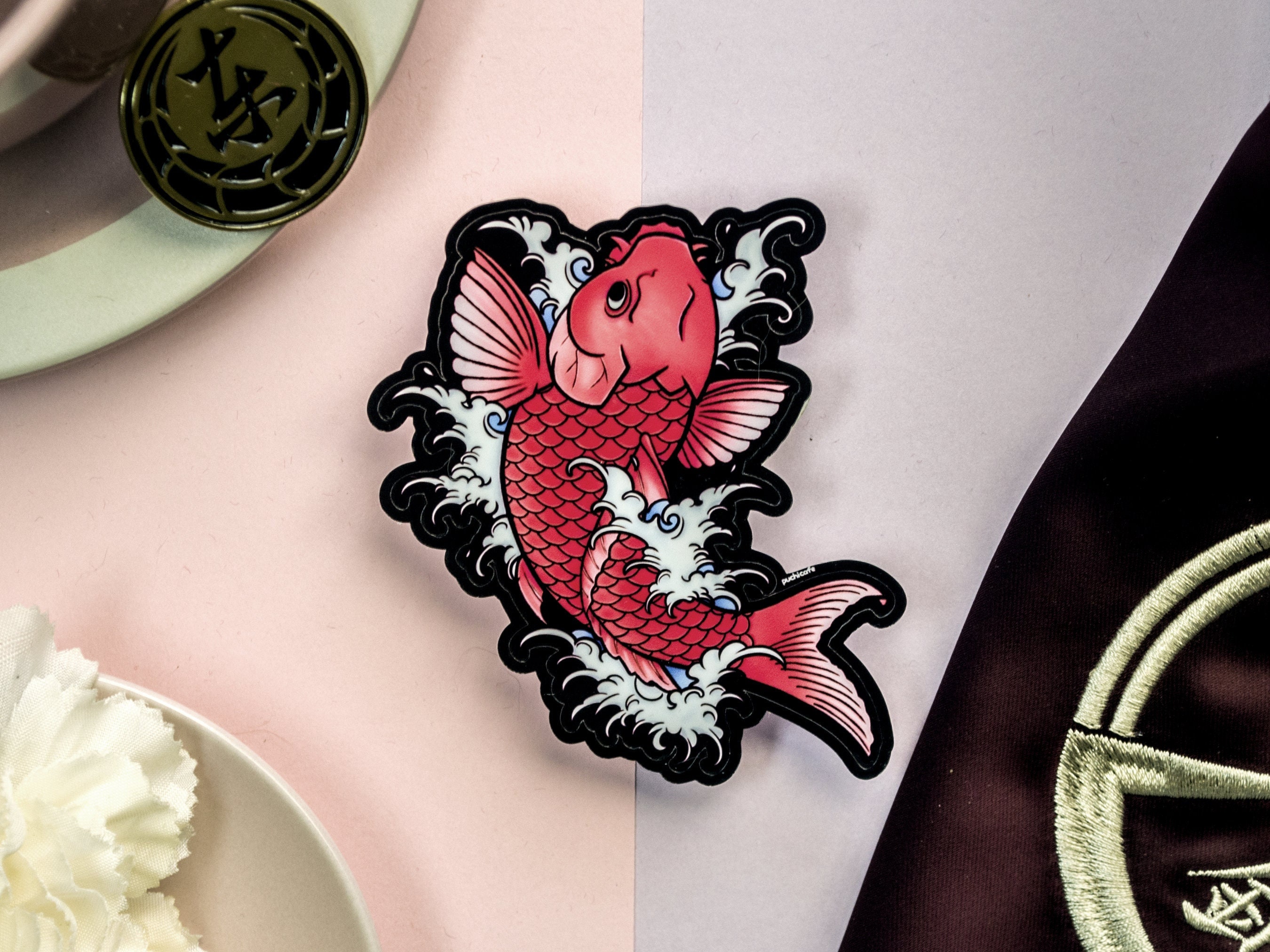 Nishiki Koi Fish Glossy Vinyl Die Cut Sticker - Etsy