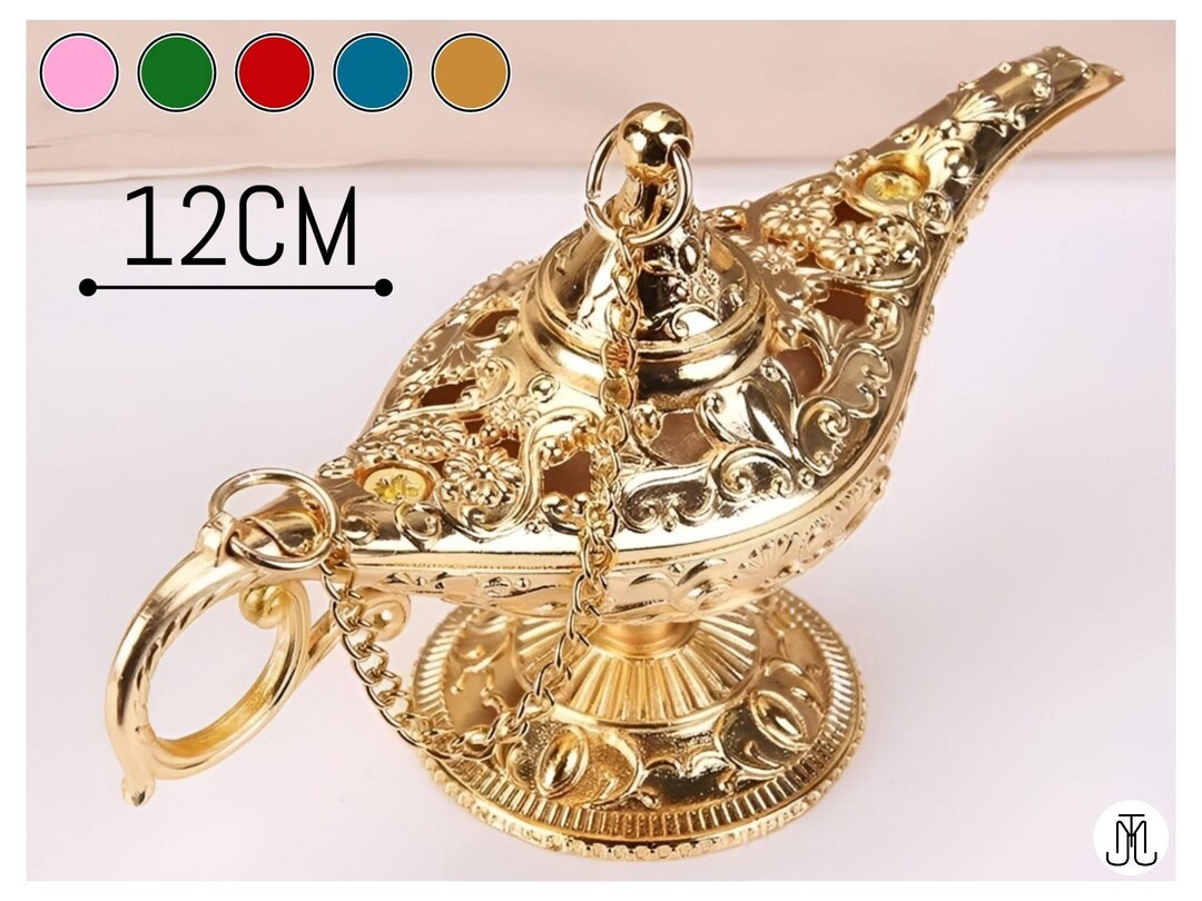 Aladdin the Wonderful Lamp the Genie Pot Artistic Design Gold - Etsy