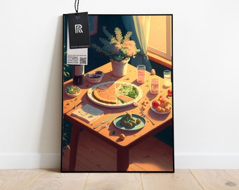 Food Anime Wall Art - Etsy