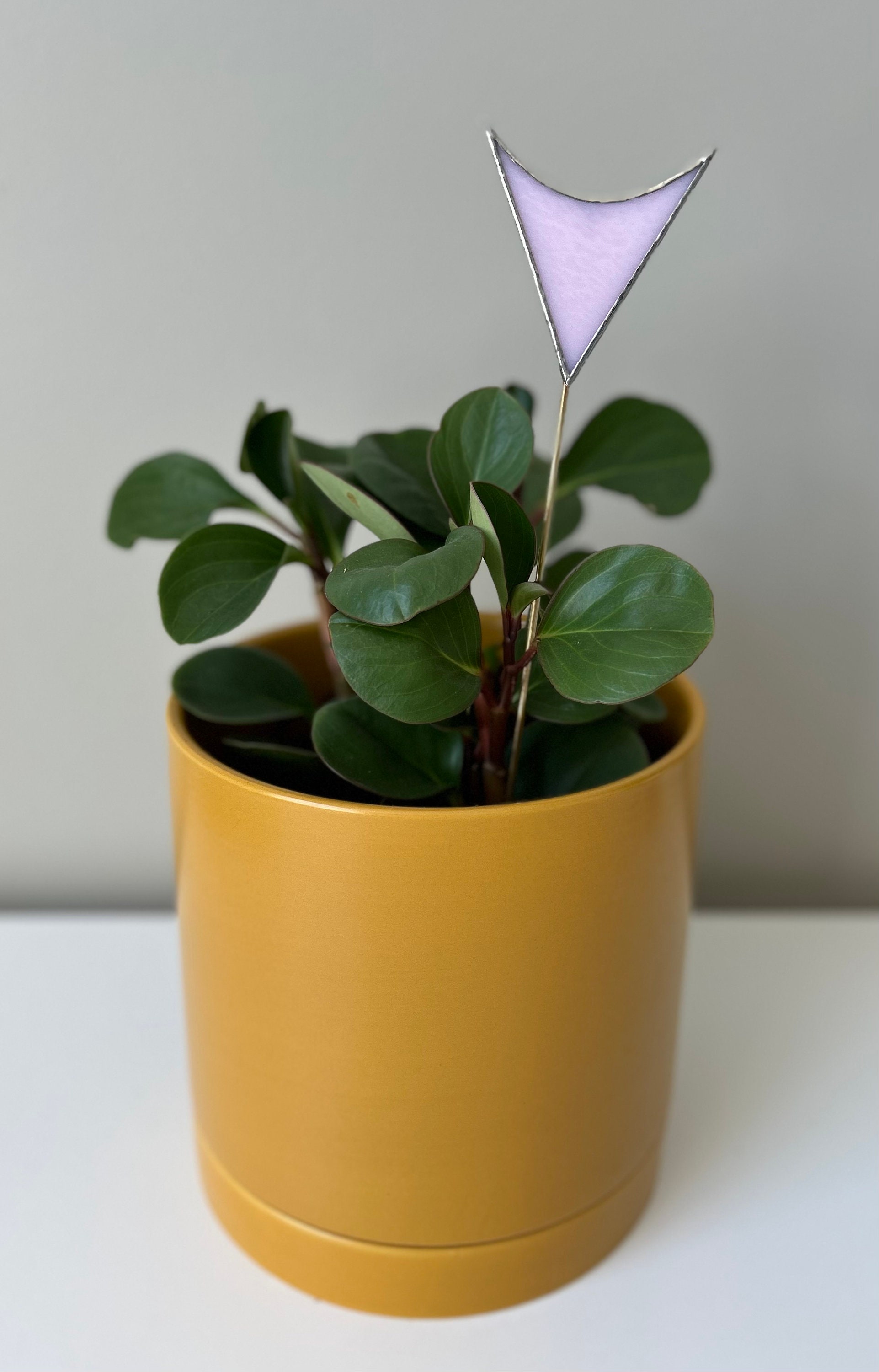 Stained Glass Mid-century Plant Stake - Etsy