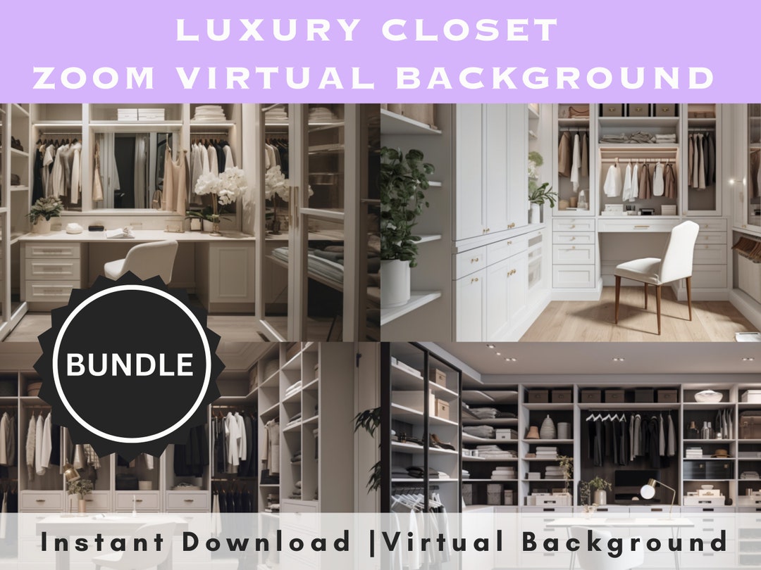 Closet Virtual Background, Home Closet Virtual Background, Luxury ...