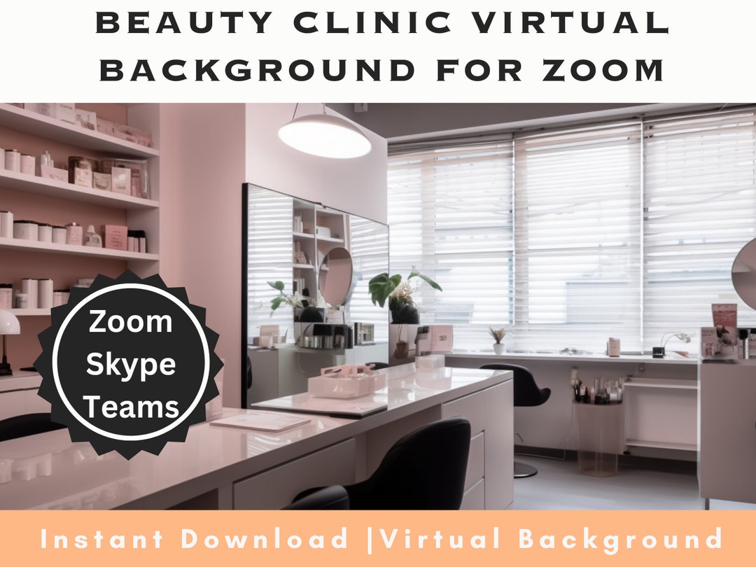 Beauty Clinic Zoom Background - High-quality Digital Download - Ideal ...