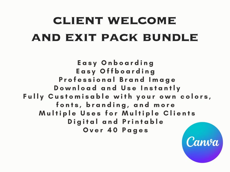 Client Onboarding and Client Offboarding Pack - Etsy