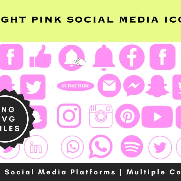 Social Media Icons - Etsy UK