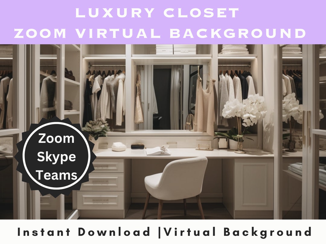 Feminine Closet Virtual Background, Girly Closet Virtual Background ...
