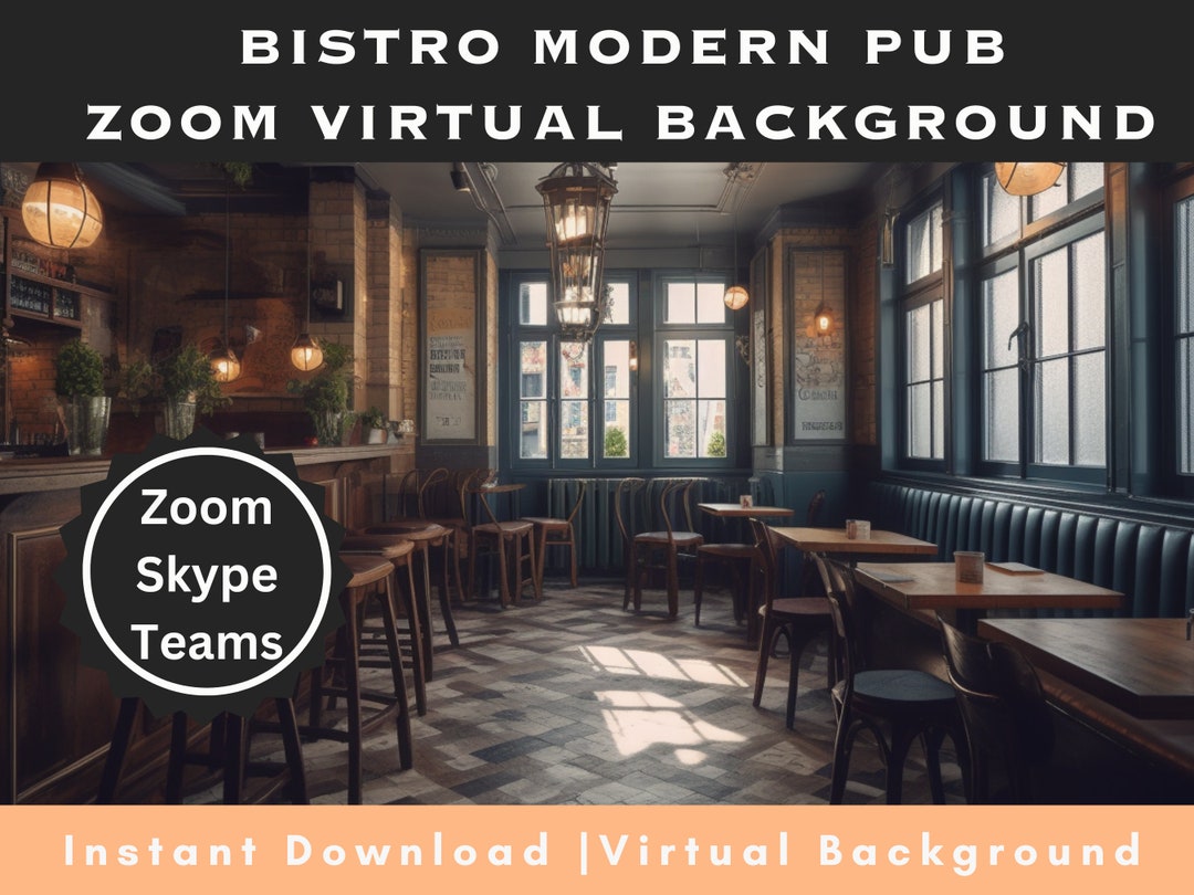 Bistro Pub Virtual Background, Tarven Zoom Background, Public House ...