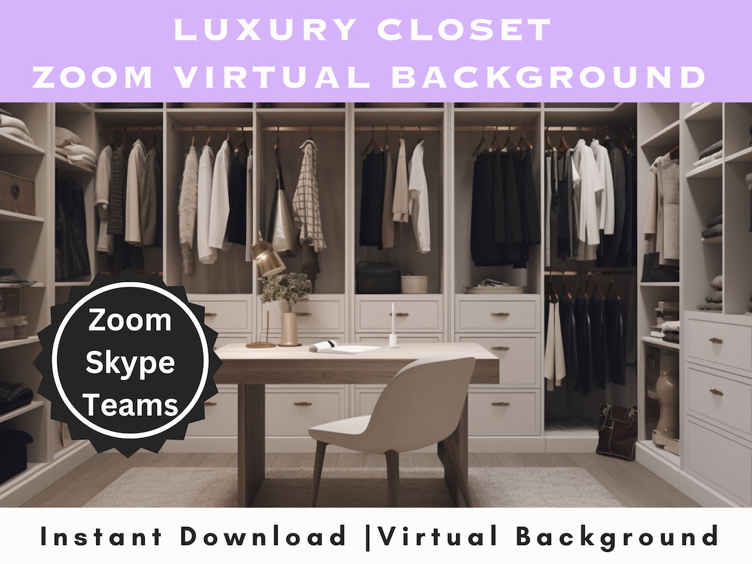 Modern Closet Virtual Background, Home Closet Virtual Background ...