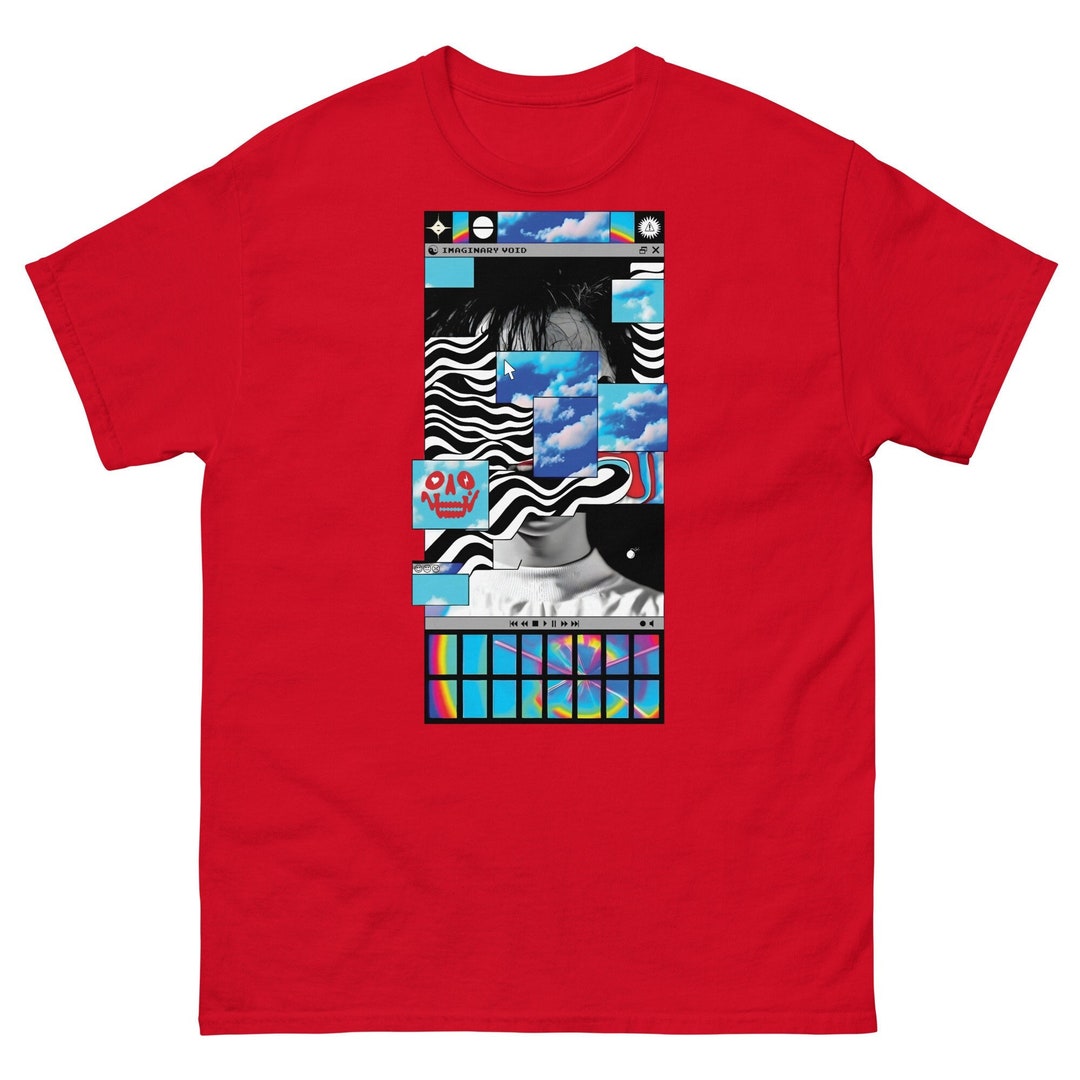 Voidpunk T-shirt - Cloud Face UI - Aesthetic Vaporwave Shirt - Anti ...