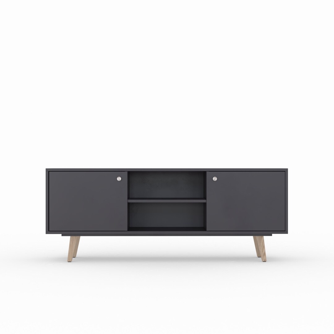 BELL Color Rtv Cabinet. Matte Varnish. TV Sideboard. Hand-made. Dark ...
