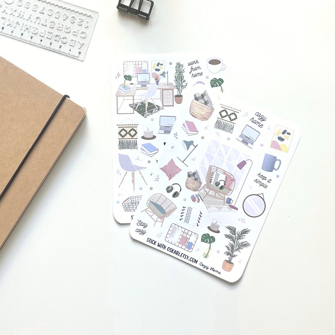 Sticker Desk I Sticker Bullet Journal Home Office I Scrapbooking ...