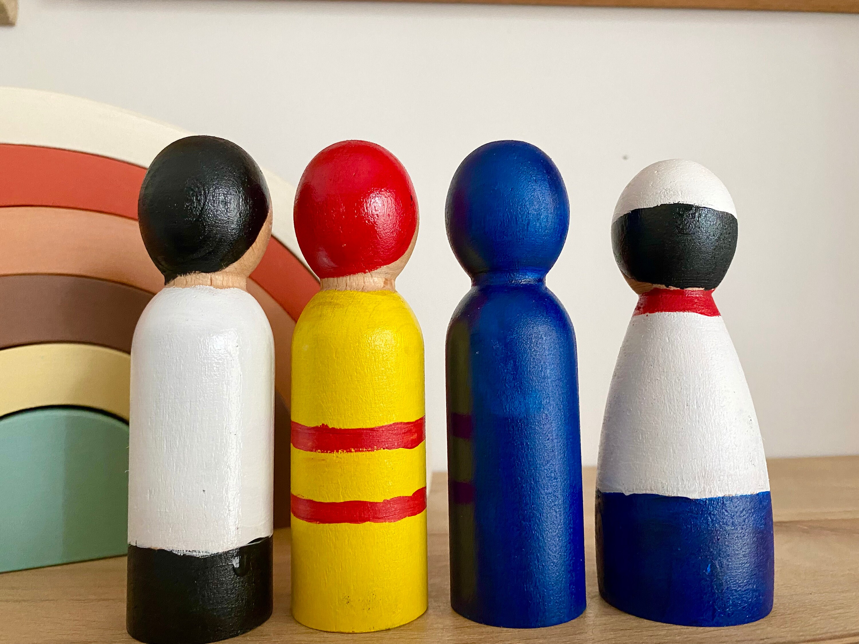 Profession Peg Doll Set First Responders Community Workers - Etsy