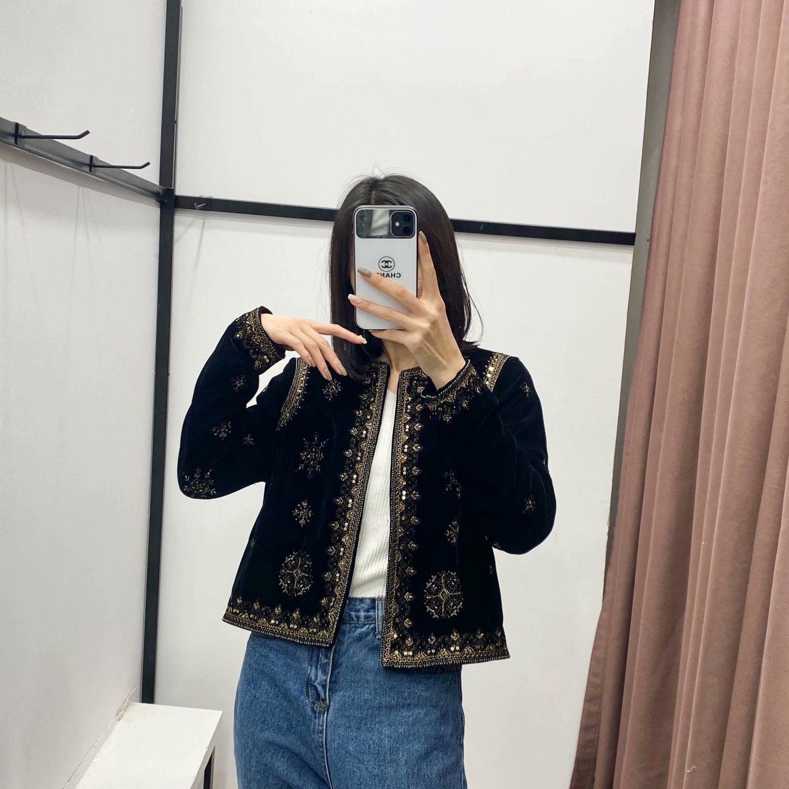 Embroidered Velvet Jacket Womens India at Linda Redmon blog