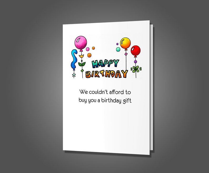 Trump Disappointment Birthday Card, Funny Birthday Card, Happy Trump ...