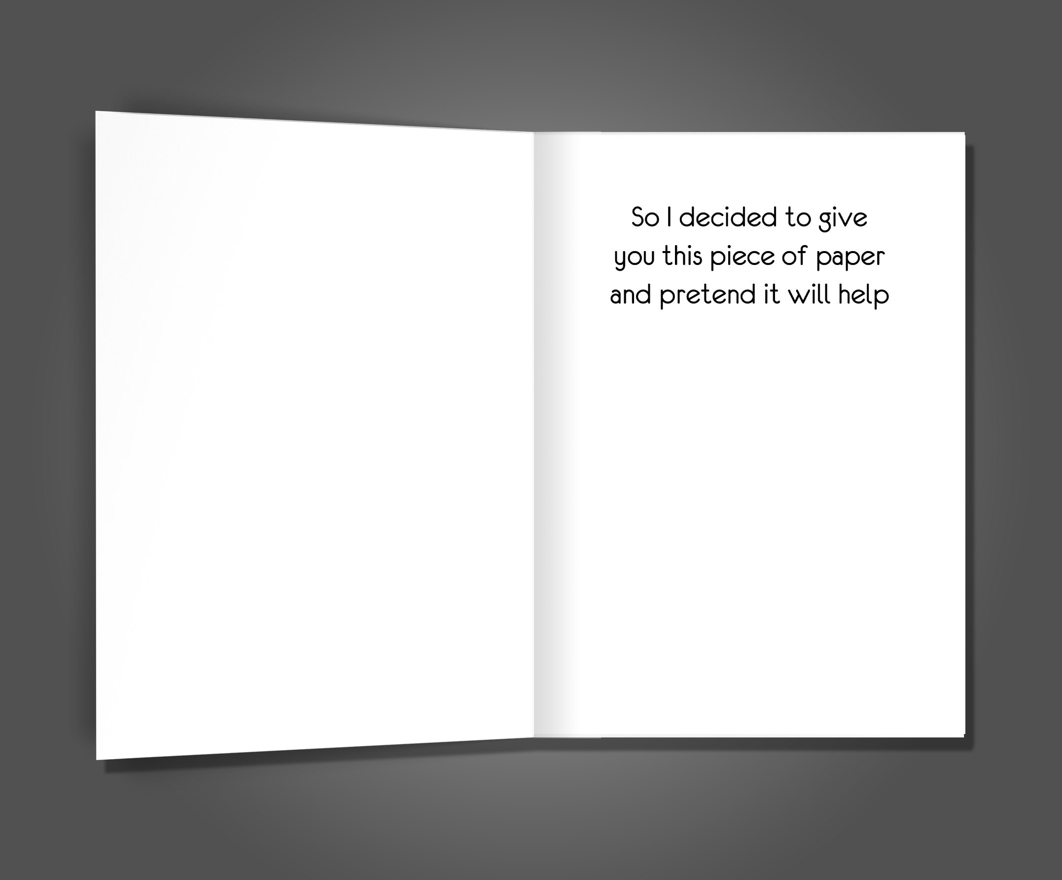 This Card Won't Help Sympathy Card, Funny Sympathy Card, Loss or ...