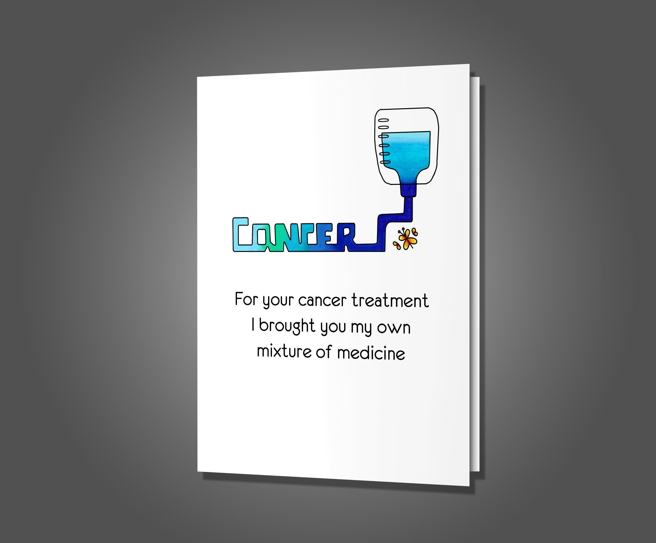 Tequila in Your PICC Line Cancer Card, Funny Cancer Card, Funny Support ...