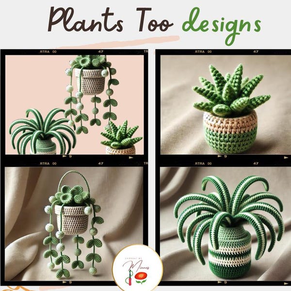 Spider Plants Crochet Patterns - Etsy