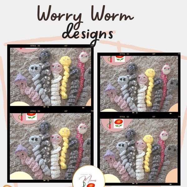 Worry Worm Knitting Pattern - Etsy UK