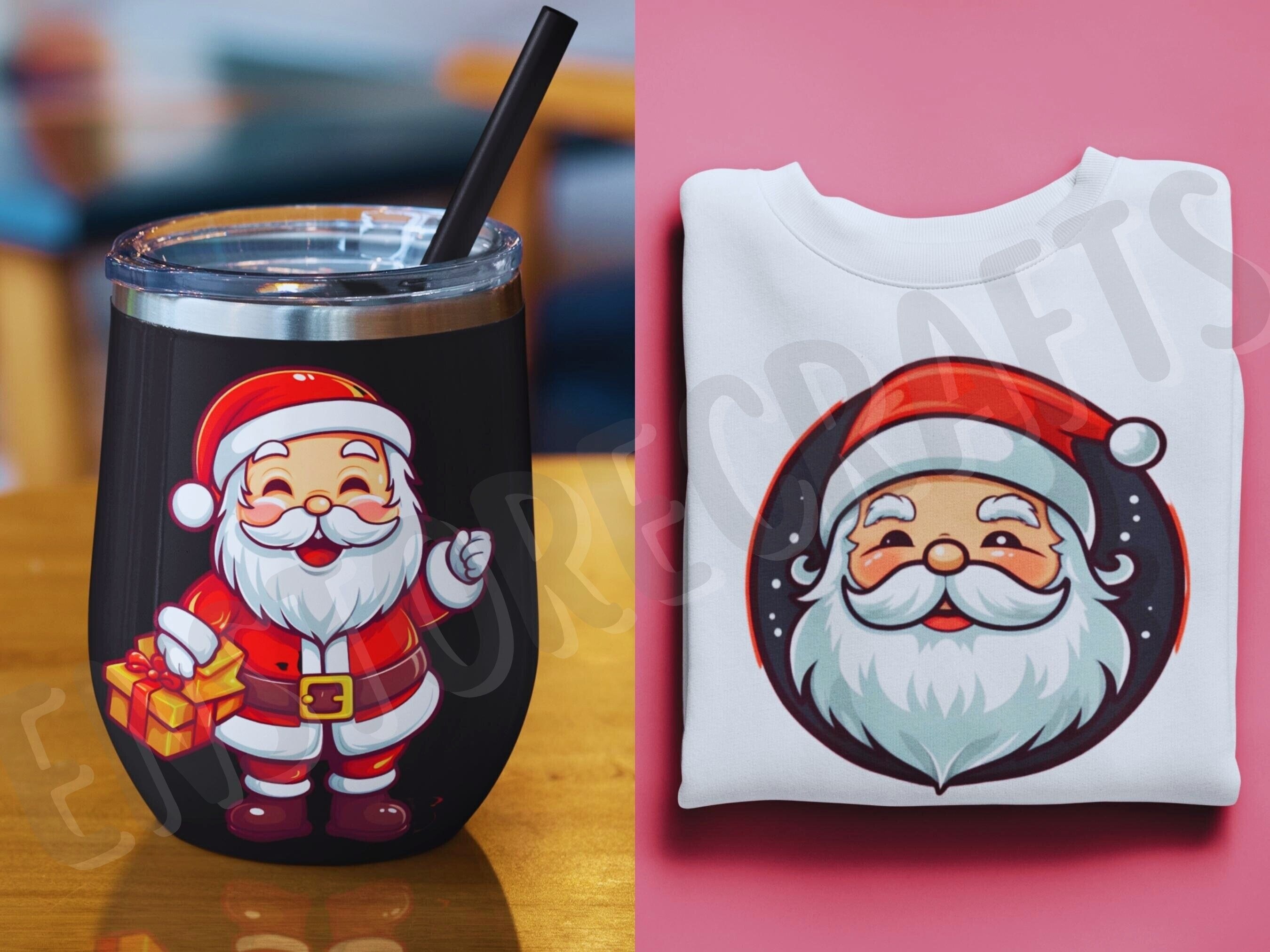 100 Santa Svg Bundle, Merry Christmas Svg Santa Claus Png Sublimation ...