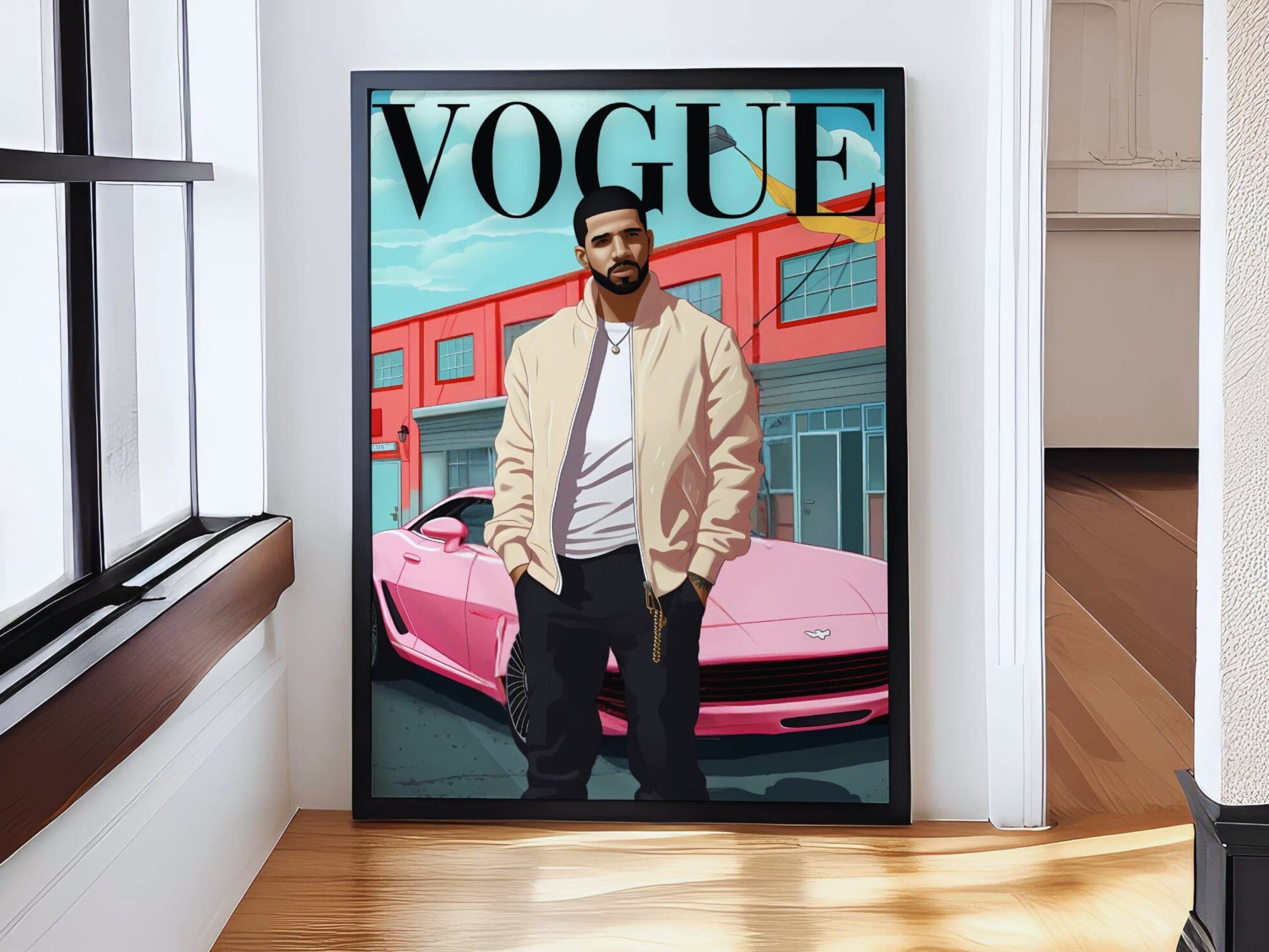 Drake Poster, Magazine Digital Poster, Preppy Room Decor, Pop Culture ...