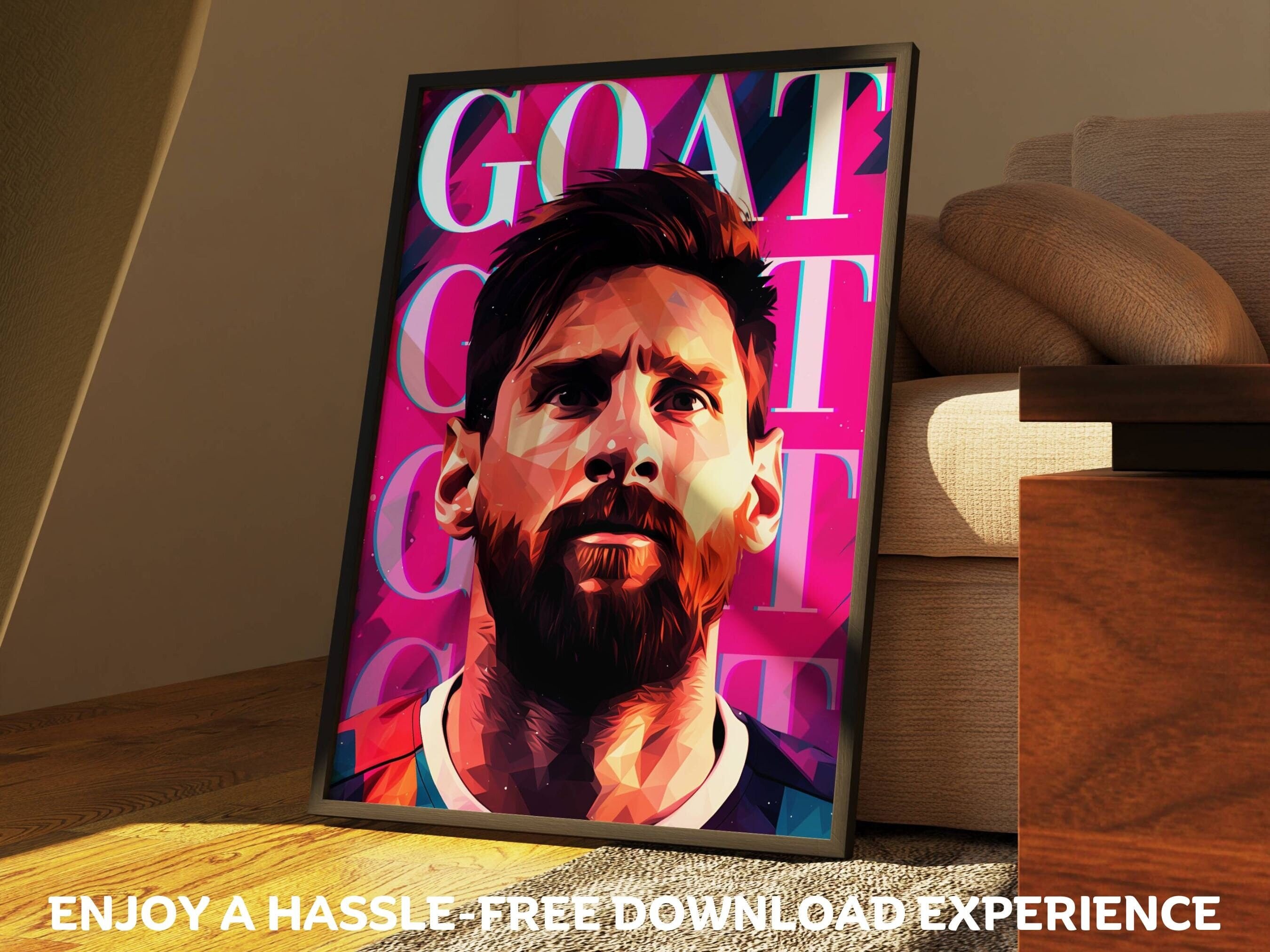 Messi Poster Instant Download Messi Png Messi Lover Gift Argentina ...