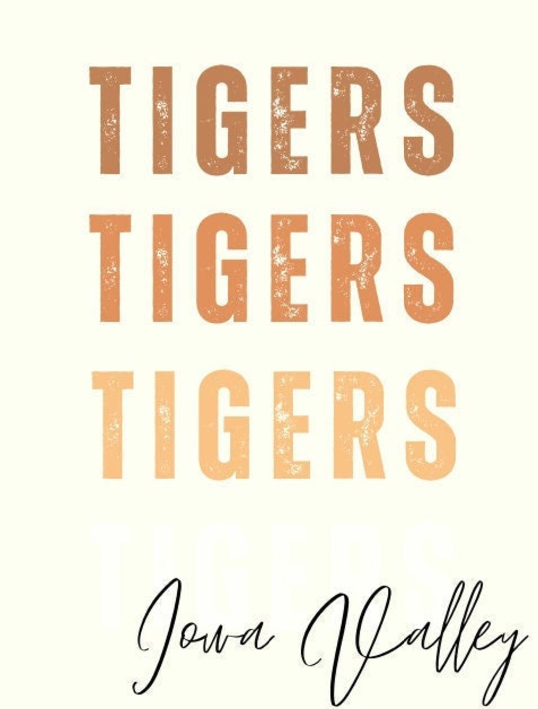 Distressed Tiger Digital Print - Etsy