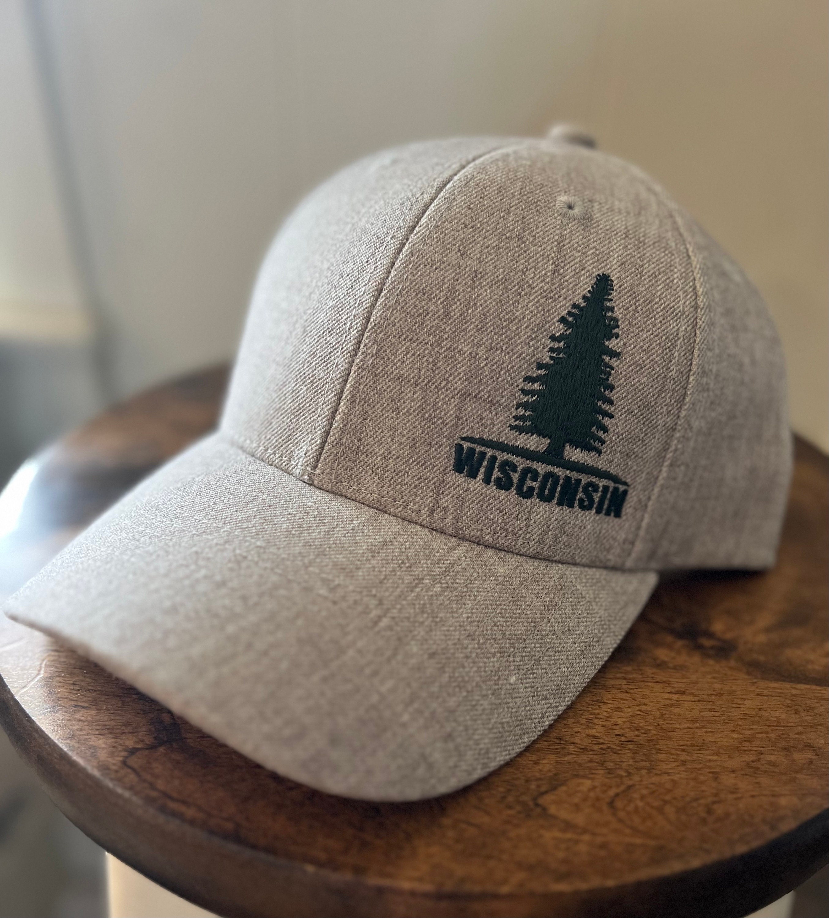 Wisconsin Tree Mid Profile Snapback Hat - Etsy