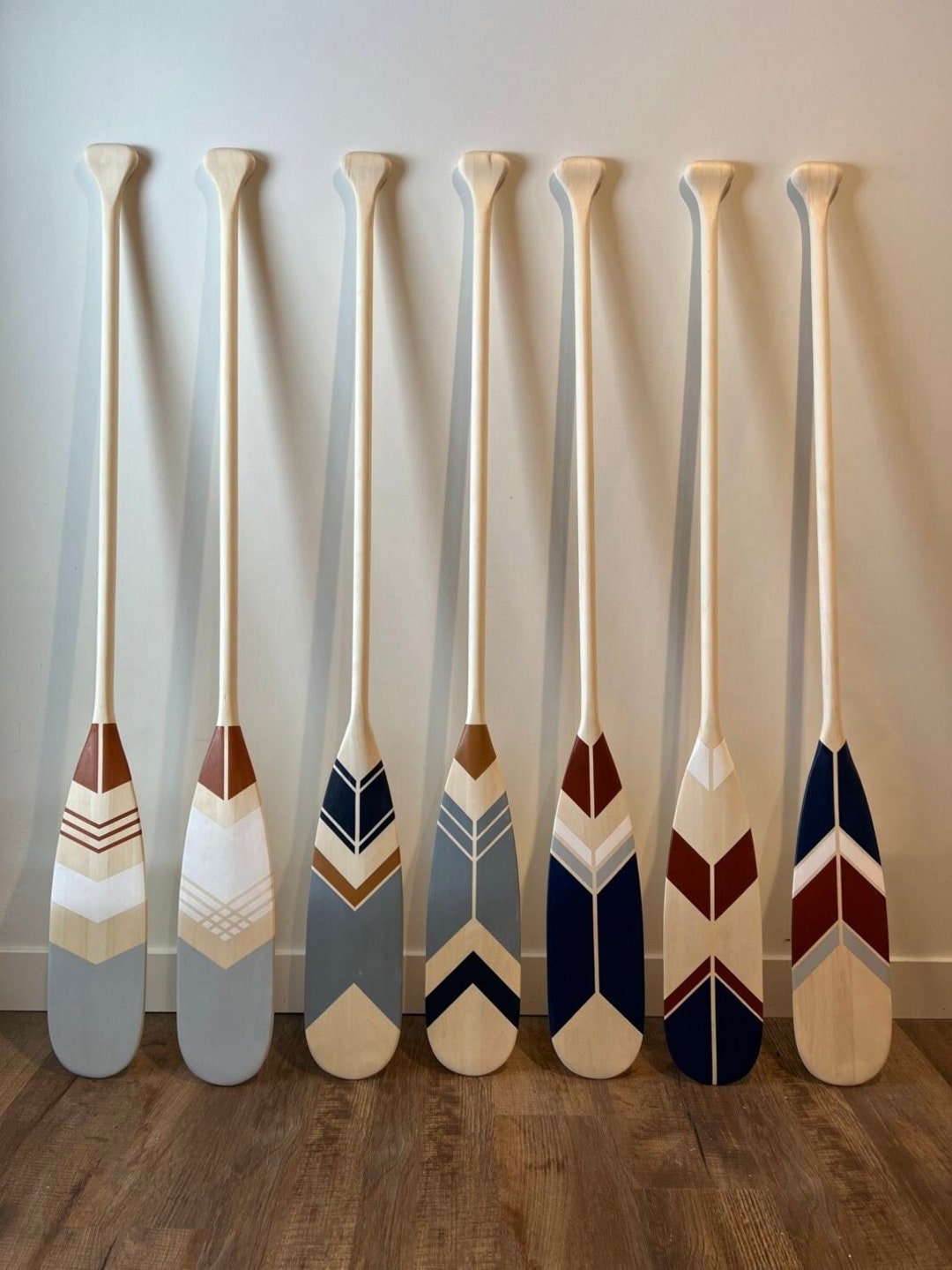 Hand Painted Decorative Canoe Paddles for Wall Decor, Lake House, Cabin ...