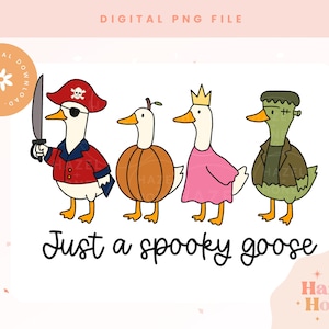 Spooky Goose PNG | Halloween Silly Goose Clipart | Pirate Goose ...