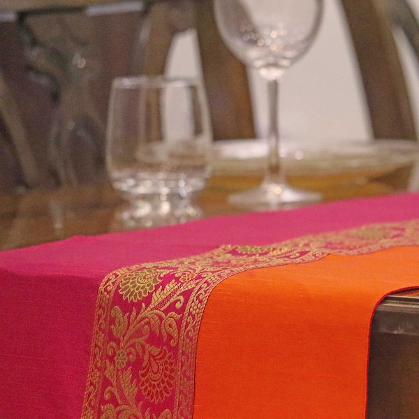 Orange Table Runner - Etsy