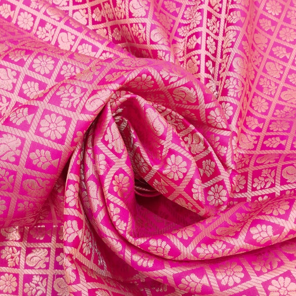Magenta Silk Fabric - Etsy