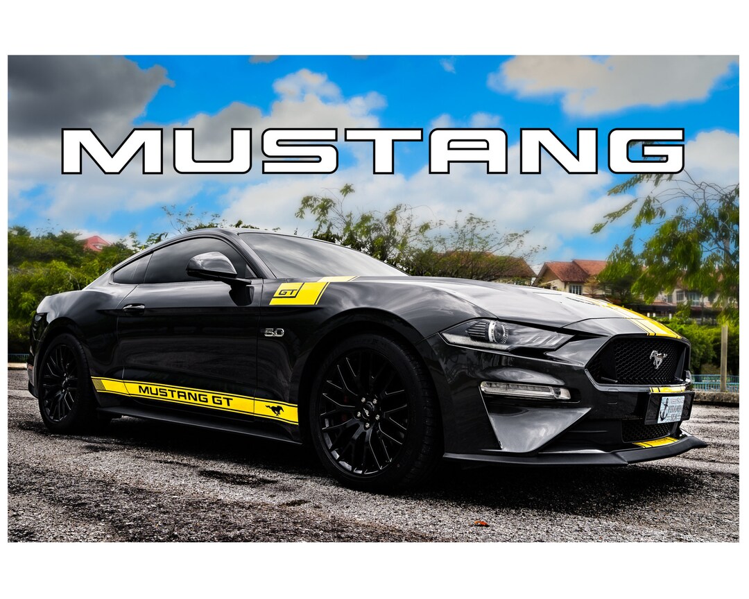 FORD MUSTANG POSTER - Etsy