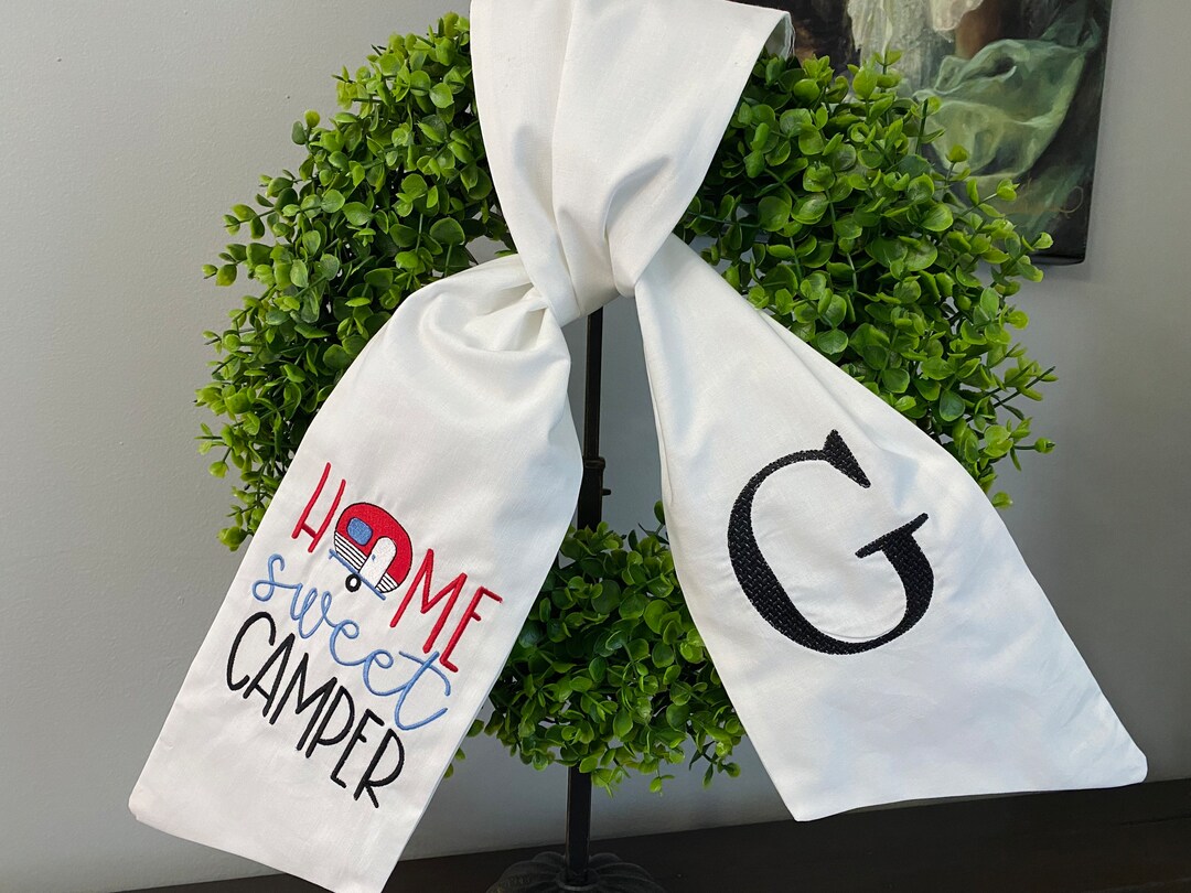 Home Sweet Camper Camper Wreath Sash RV Wreath Sash Campground - Etsy