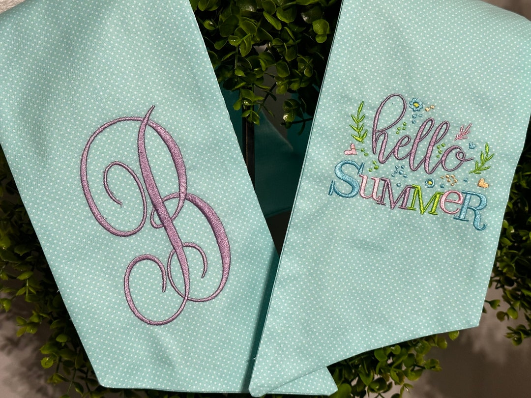 Hello Summer Wreath Sash Yellow Spring Wreath Sash Yellow - Etsy