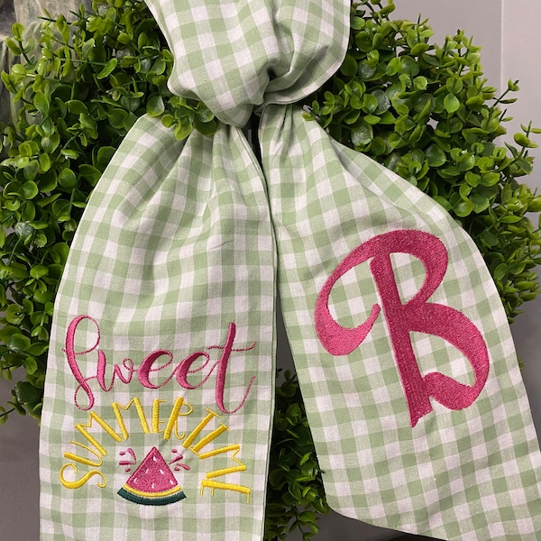 Summer Wreath Sashes - Etsy