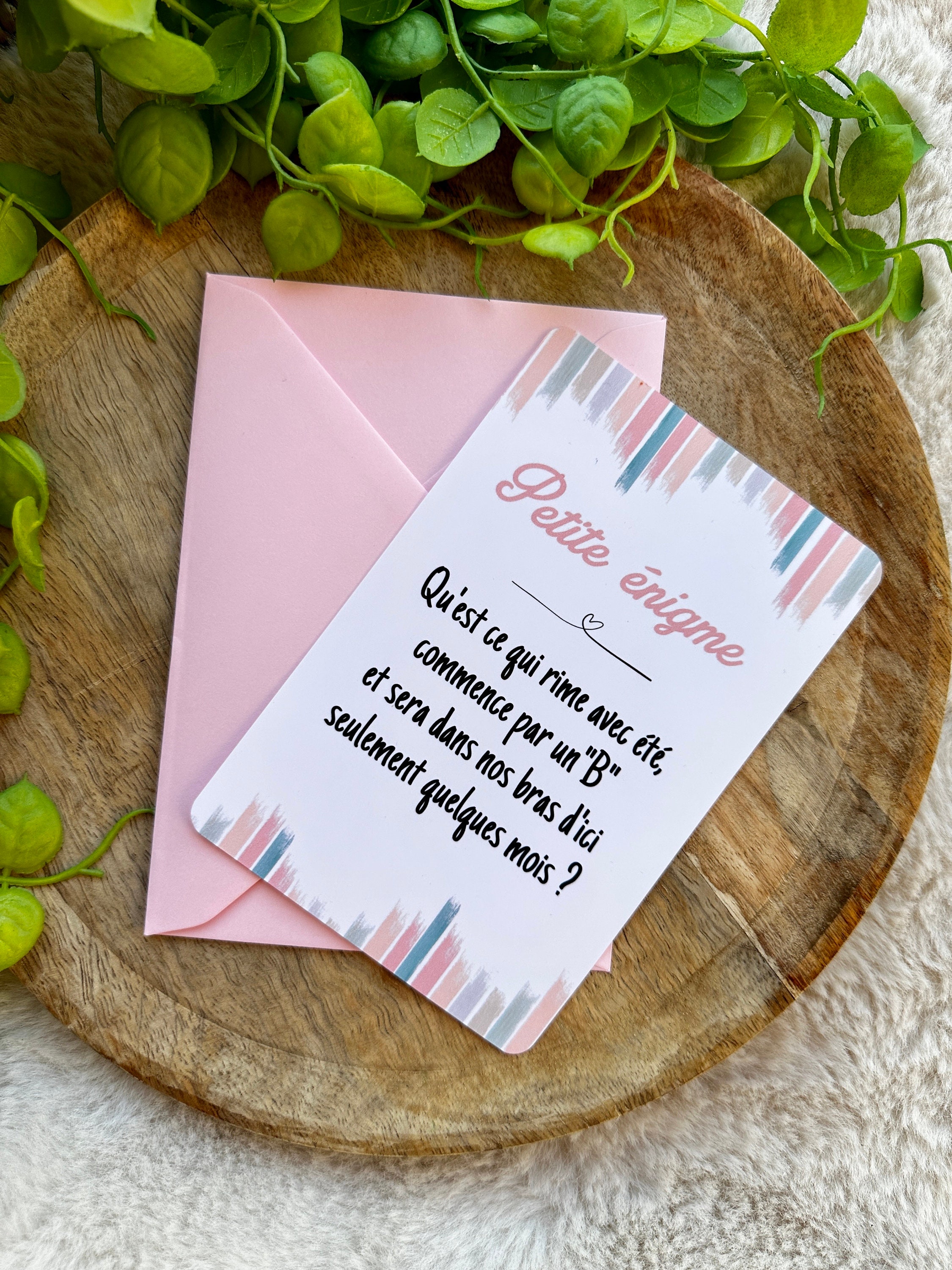 Annonce grossesse énigme bébé tati tonton tata mamie papi bébé - Etsy ...