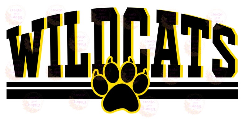 Wildcats Mascot PNG - Etsy