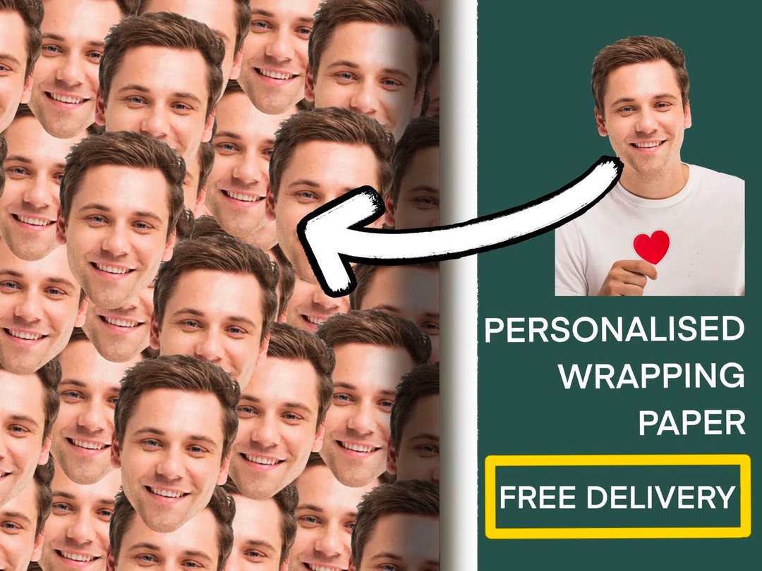 FACE - WRAPPING Paper - Customise Your Own - Etsy
