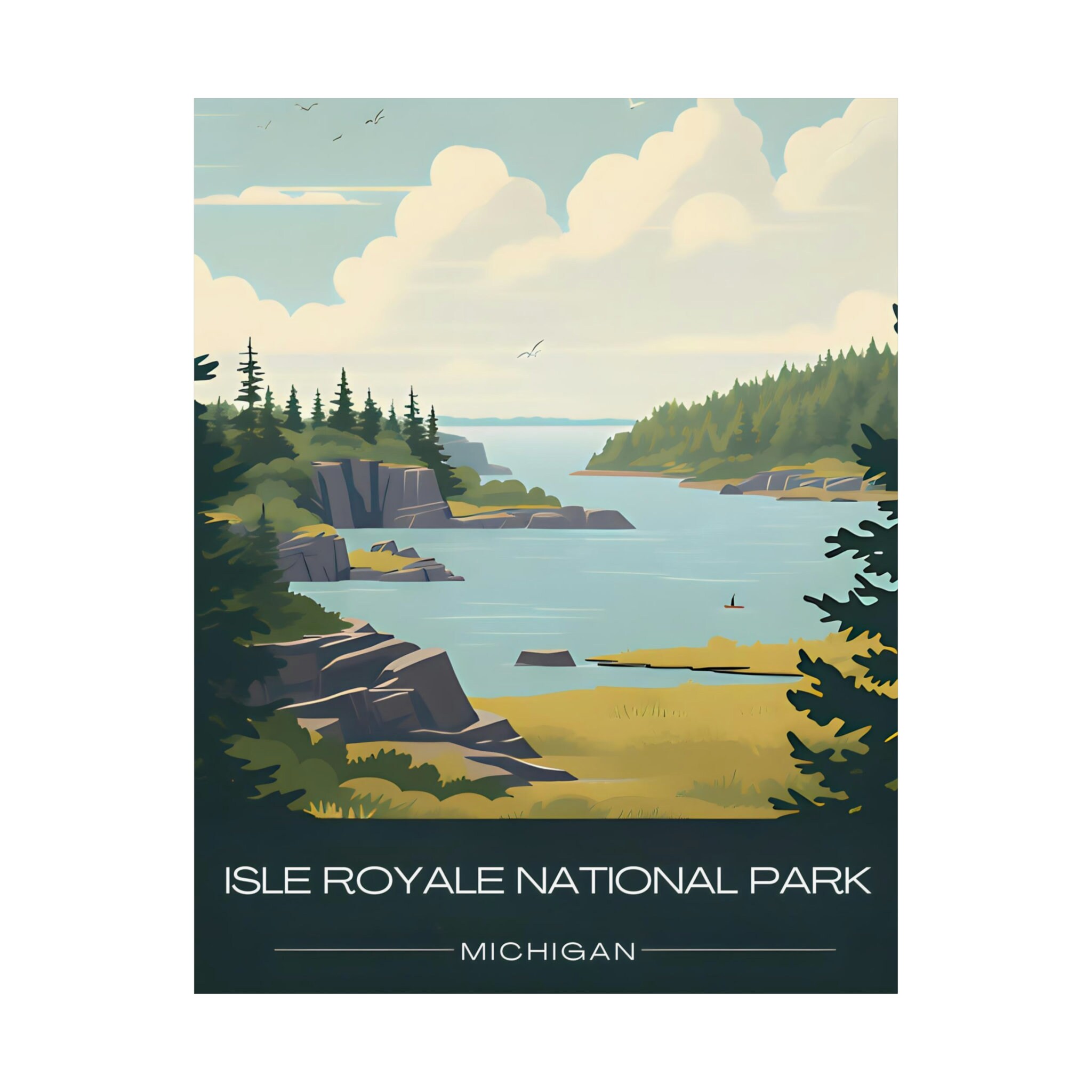 Isle Royale National Park Instant Download Upper Peninsula - Etsy