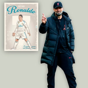 Retro Poster of Cristiano Ronaldo, Real Madrid | Poster | Digital ...