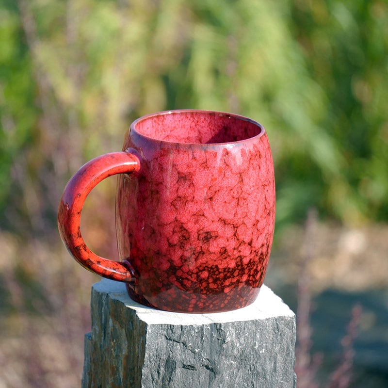 Handcrafted Mug Keeps Ceramic Heat With Reactive Enamels, Tea Cup and ...
