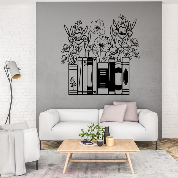 Book Wall Decal - Etsy