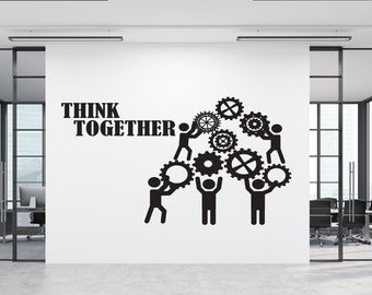 Teamwork Decal Teamwork Wall Decal Teamwork Wall Sticker Teamwork Wall ...