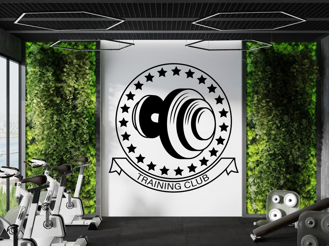 Gym Wall Sticker Gym Wall Decal Sport Wall Decor Custom Decals Wall Art ...