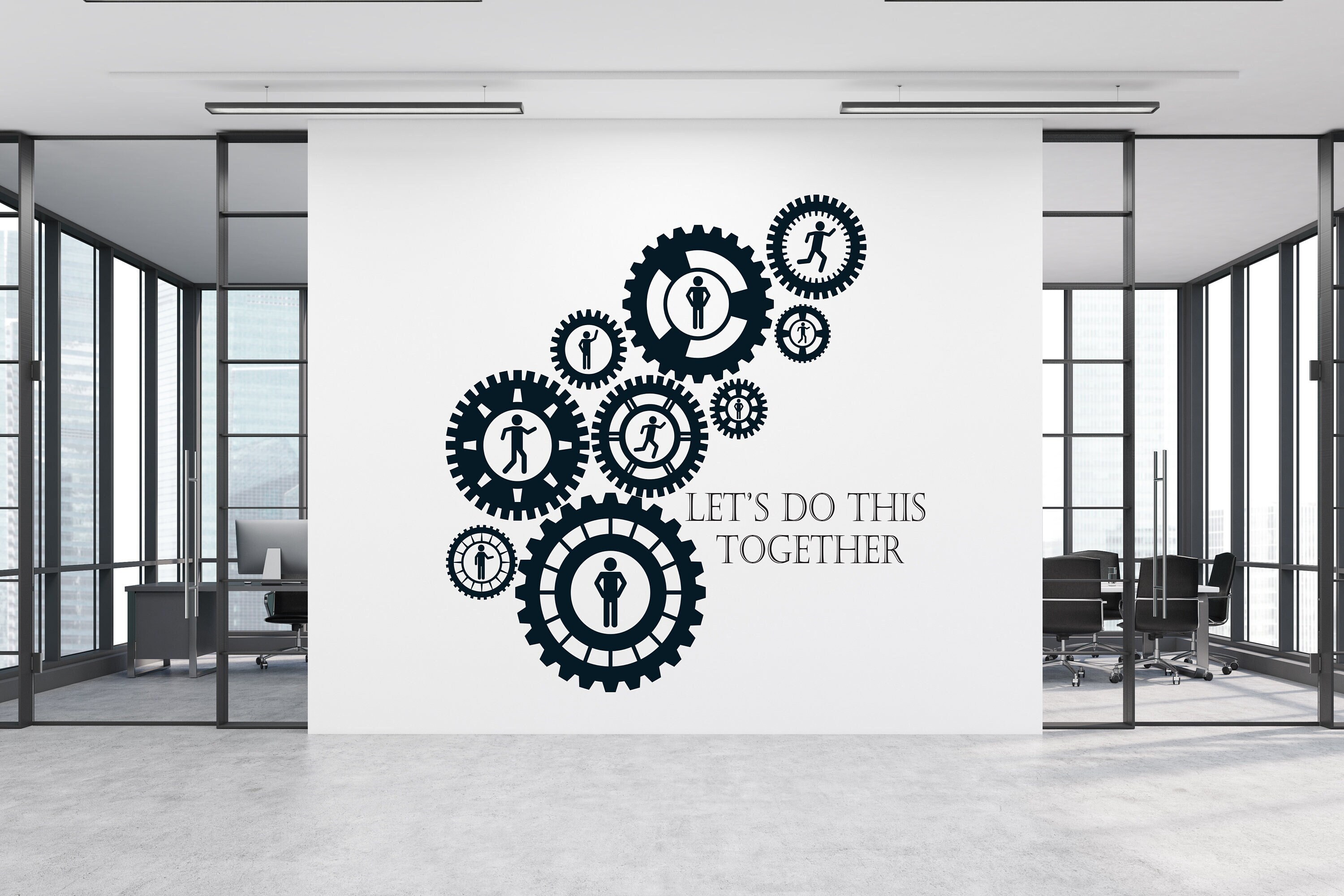 Teamwork Decal Teamwork Wall Decal Teamwork Wall Sticker Teamwork Wall ...